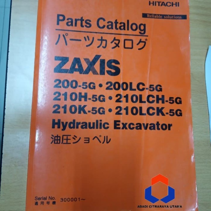 Jual Parts Book Hitachi Zaxis 200-5G . 200Lc-5G Manual Book | Shopee ...