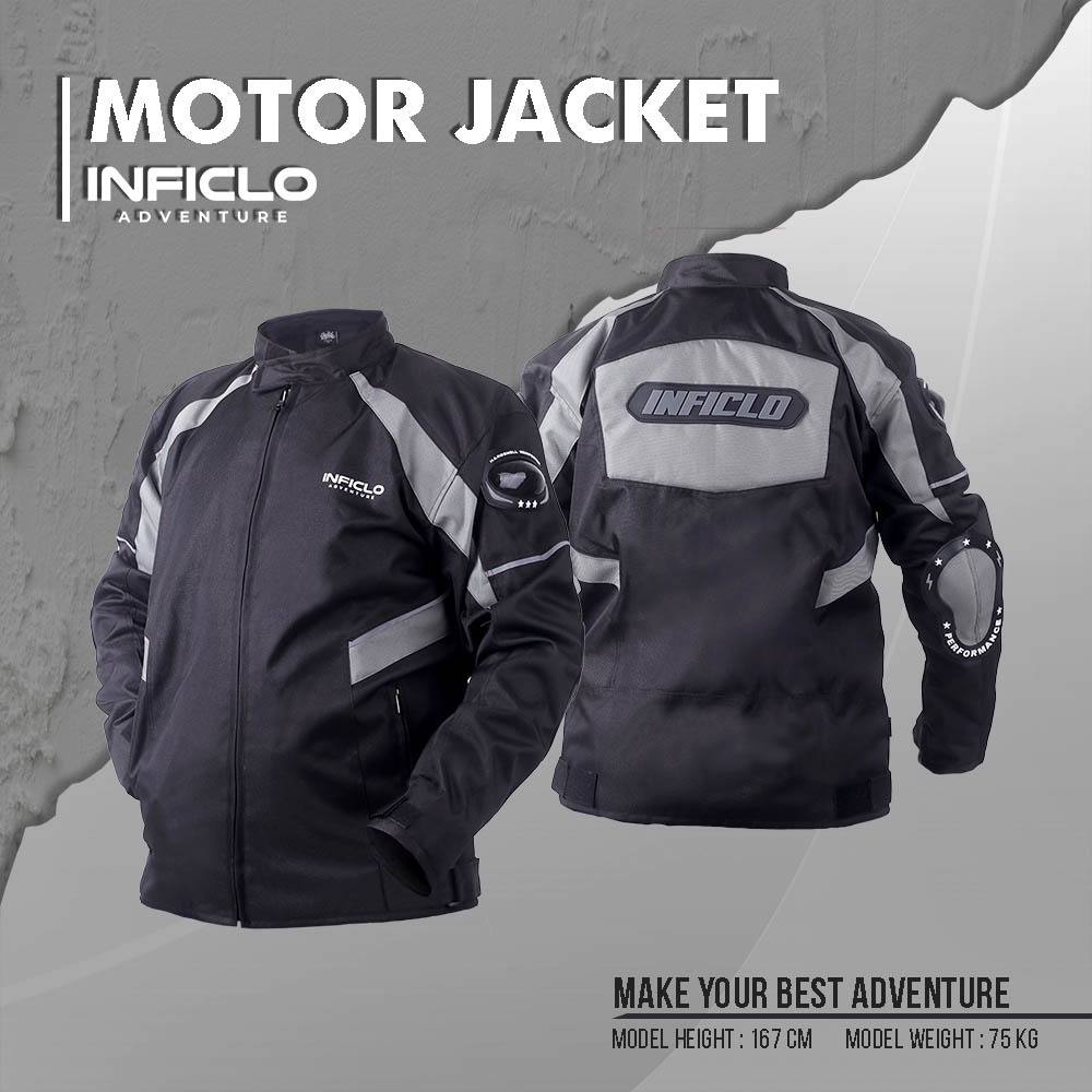 Jual Jaket Motor Pria Inficlo | Jaket Motor Harian Anti Angin & Anti ...