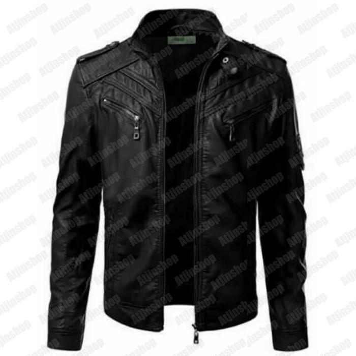 Jual Jaket Kulit Motor Pria Model Cboy Vector Atjin Original [2 Warna ...