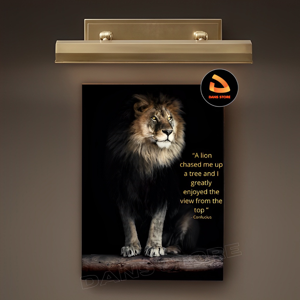 Jual Poster Singa Dan Kata Motivasi Lion Quotes Hiasan Dinding ...