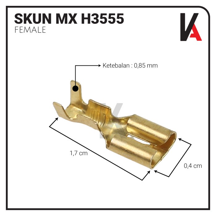 Jual TERMINAL / SKUN FEMALE H3555 MX BERKUALITAS | Shopee Indonesia