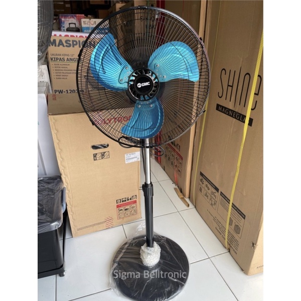 Jual Stand fan 16 inch GMC-318. Kipas angin berdiri baling besi + kaki ...