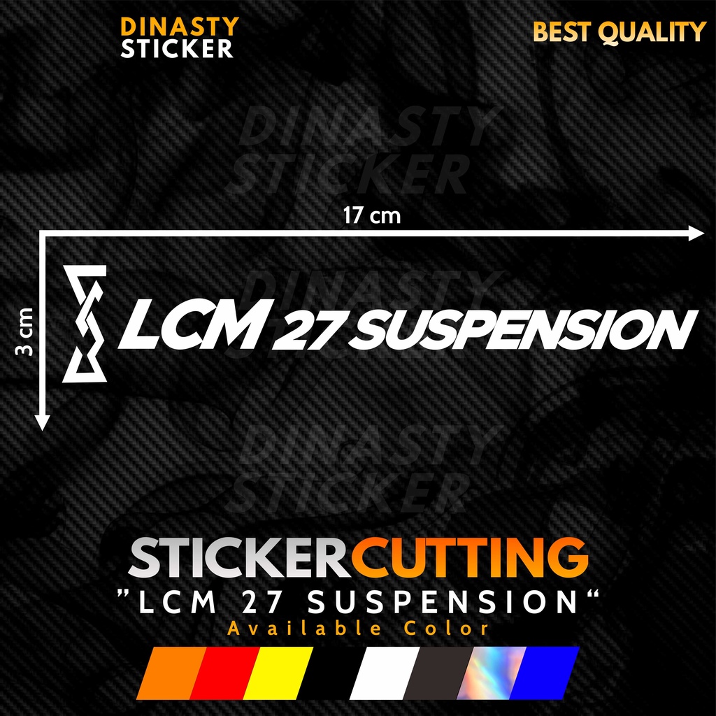 Jual STICKER STIKER CUTTING LCM 27 SUSPENSION MOTOR SHOCK SHOCKBREAKER ...