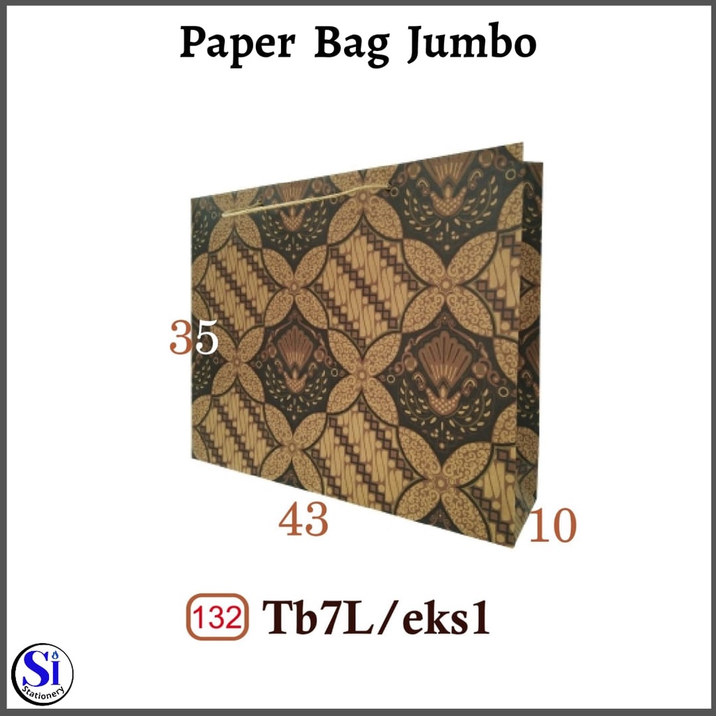 Jual PAPER BAG BATIK JUMBO Tebal 200 Gsm Harga Per PCS | Shopee Indonesia