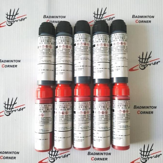 Jual TINTA SABLON SENAR RAKET BADMINTON YONEX STENCIL INK AC414EX AC ...
