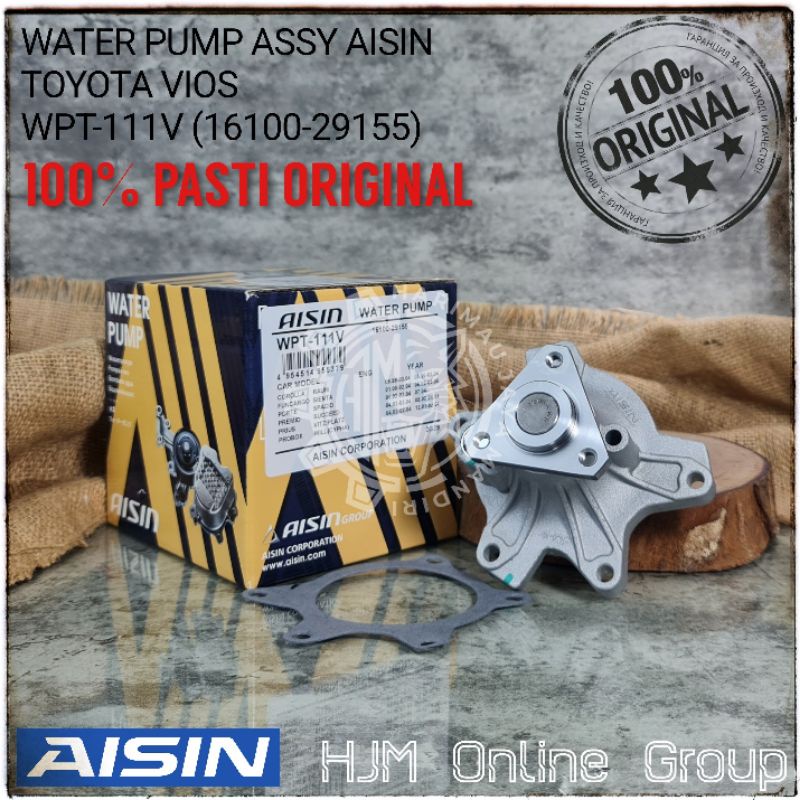 Jual WATER PUMP TOYOTA VIOS LIMO YARIS AISIN JAPAN ORIGINAL WPT-111V ...