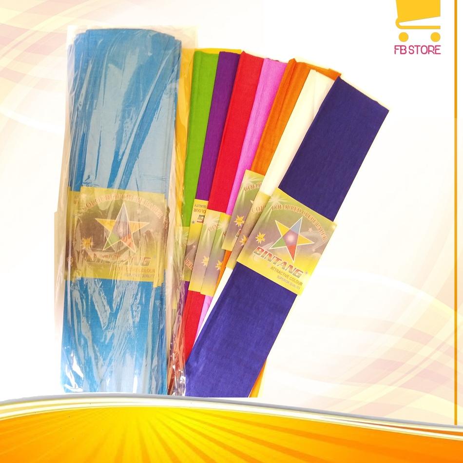 Jual Surprise kertas krep / coloured crepe paper ukuran +-61x117,5cm ...