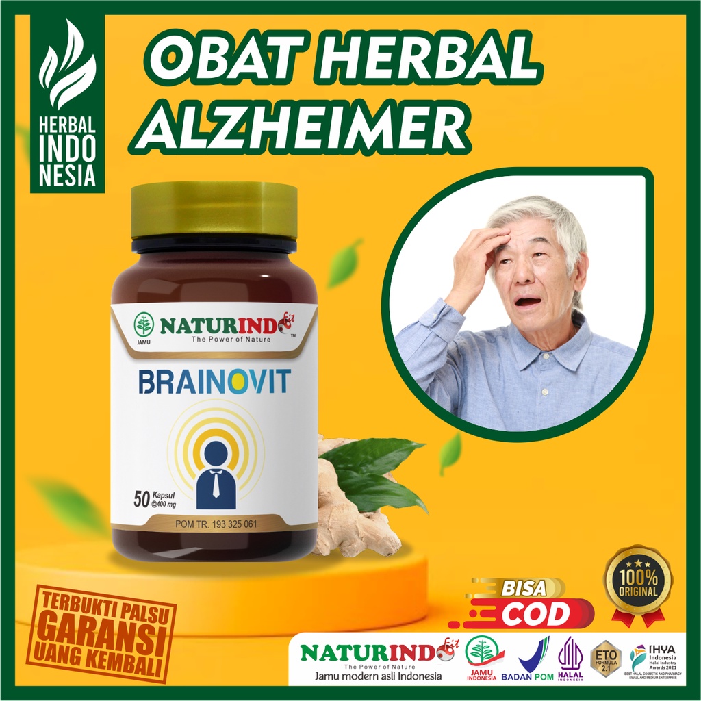 Jual Obat Alzheimer Lupa Ingatan Dewasa Dan Lansia Herbal Bpom Mui ...