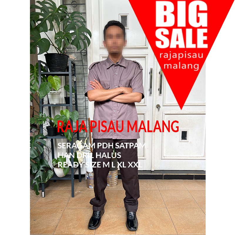 Jual Seragam PDH Security Satpam Coklat Baru + atribut / Seragam SATPAM ...
