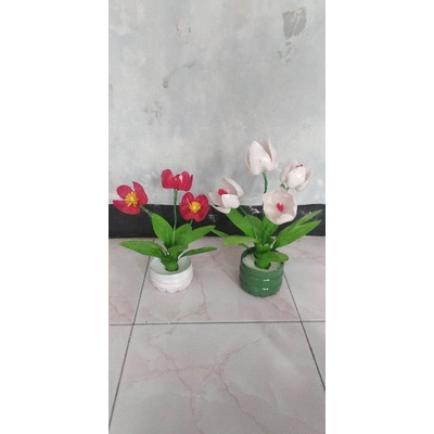 Jual bunga kerajinan daur ulang botol bekas | Shopee Indonesia