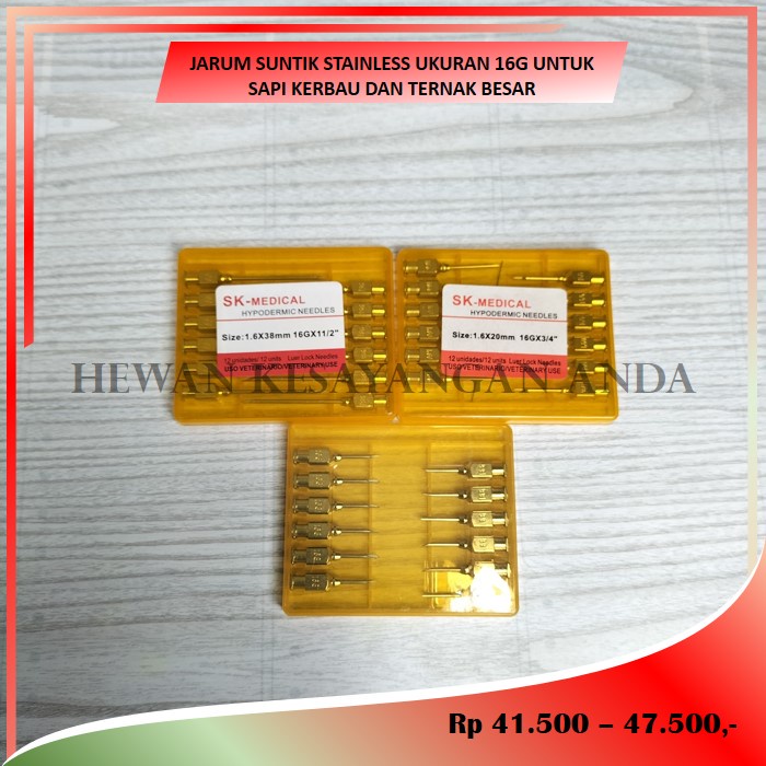 Jual Jarum Suntik Vaksin Hewan Ternak Sapi Kerbau dan Ternak Besar ...