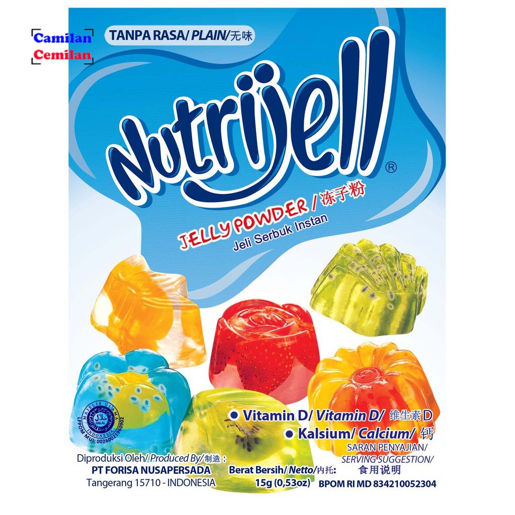 Jual Nutrijell Nutrijel Powder Instant Agar Agar All Varian Rasa ...