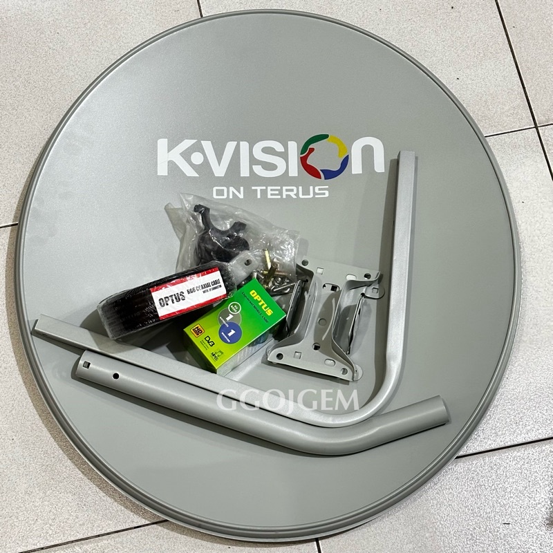 Jual Paket Komplit ODU Dish Parabola OPTUS / K vision 60 / 65 cm ...