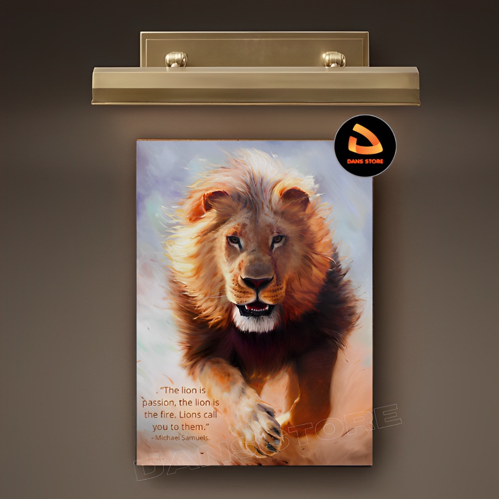 Jual Poster Singa Dan Kata Motivasi Lion Quotes Hiasan Dinding ...