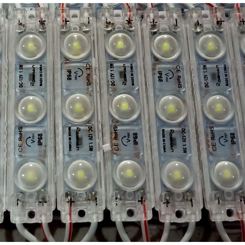 Jual Lampu Led Modul 3 Mata 12 Volt 1 5 Watt Waterproof Shopee Indonesia