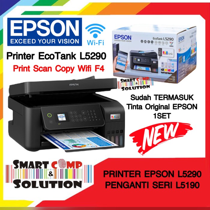 Jual Printer Epson Ecotank L5290 Wifi F4 Print Scan Copy With Adf ...