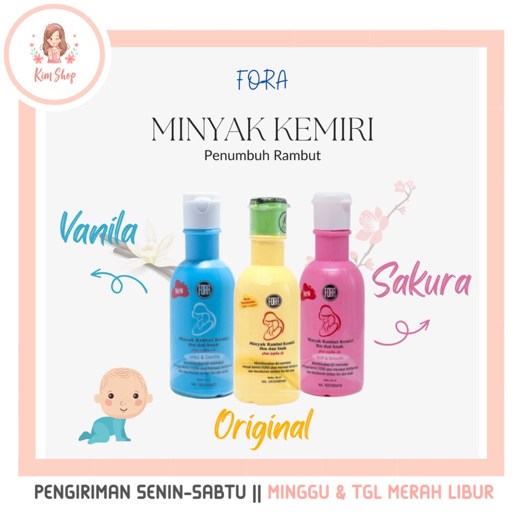 Jual KIM SHOP - FORA Minyak Kemiri Penyubur Penumbuh Rambut Bayi ...