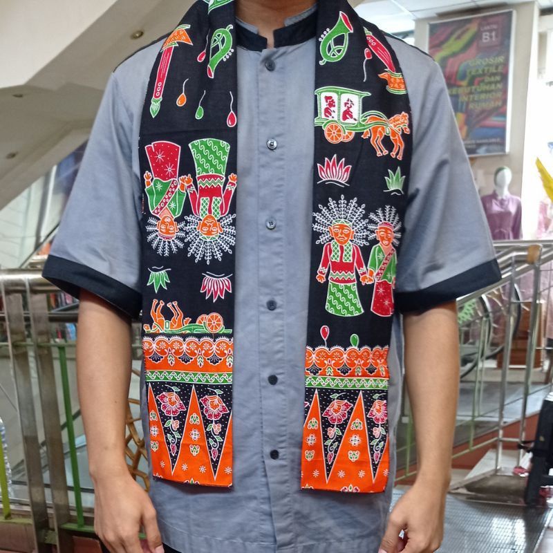 Jual COD SYAL BETAWI ONDEL-ONDEL// SYAL CUKIN PRIA DEWASA // SELENDANG ...