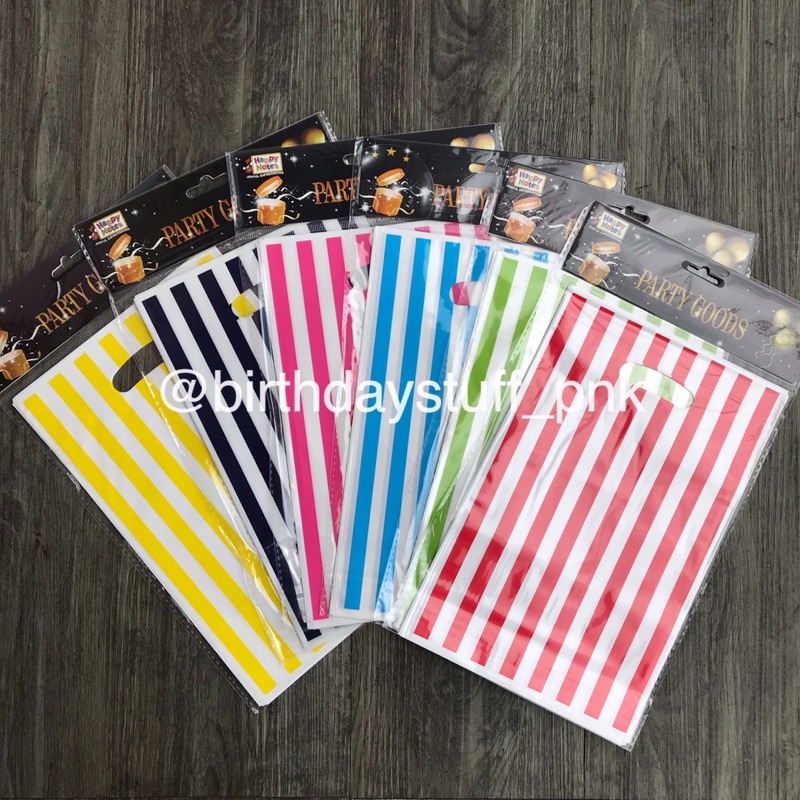 Jual Kantong Plastik Snack Kecil / kantong snack motif garis Kecil ...