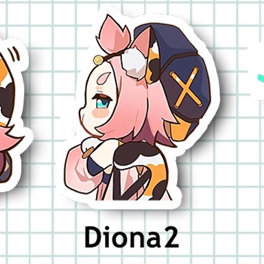 Jual Stiker Genshin Impact DIONA Sticker Vinyl Waterproof Bijian | BANA ...