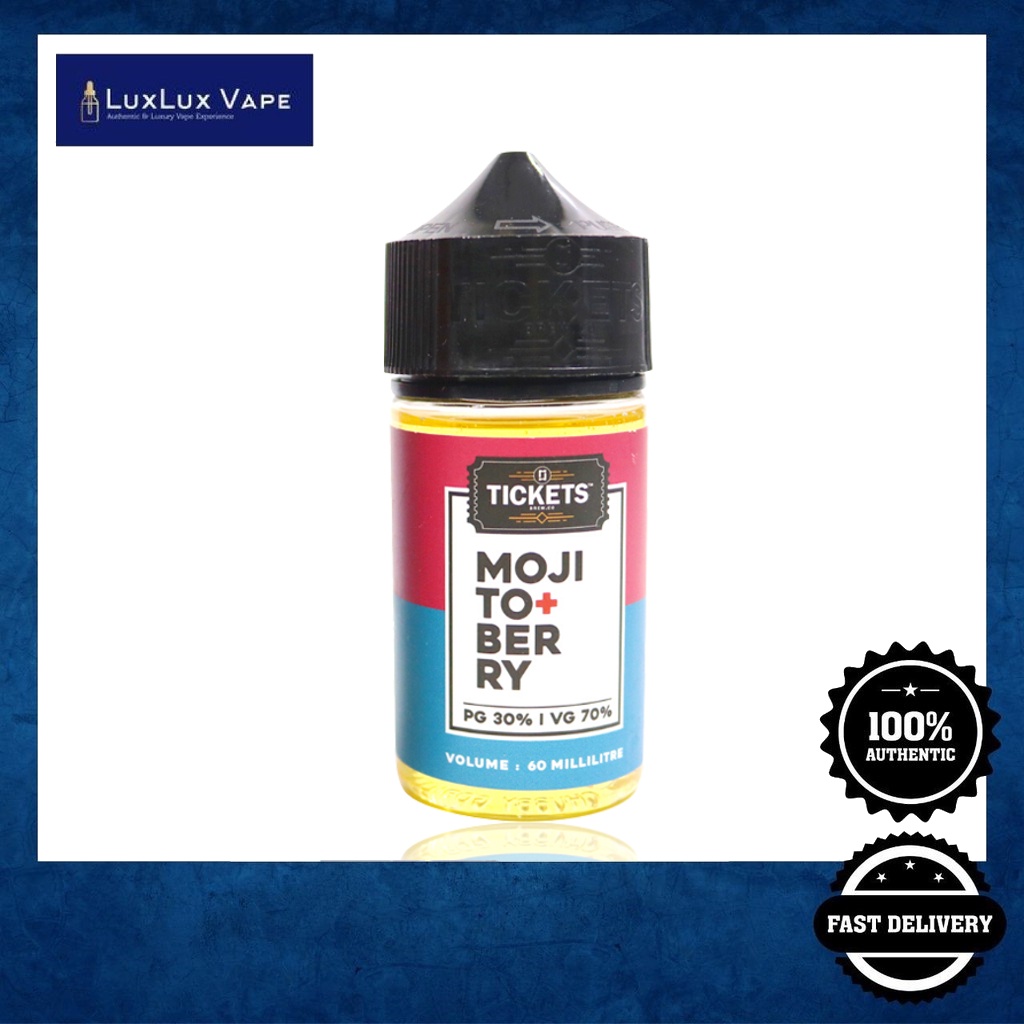 Jual TICKETS MOJITO BERRY 60ML AUTHENTIC by EJM | Shopee Indonesia