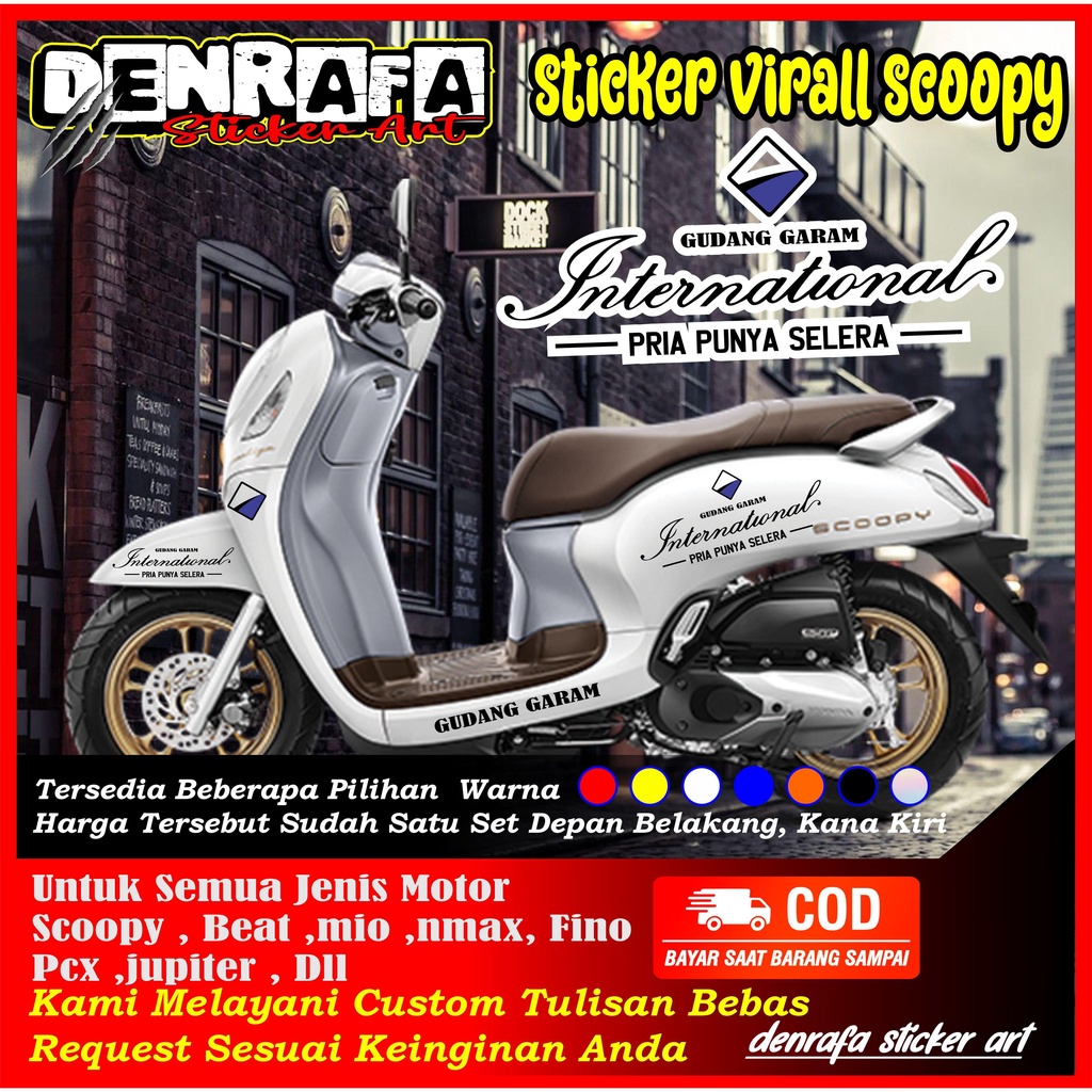 Jual STICKER CUTTING SCOOPY VIRAL GUDANG GARAM / STIKER DECAL GUDANG ...