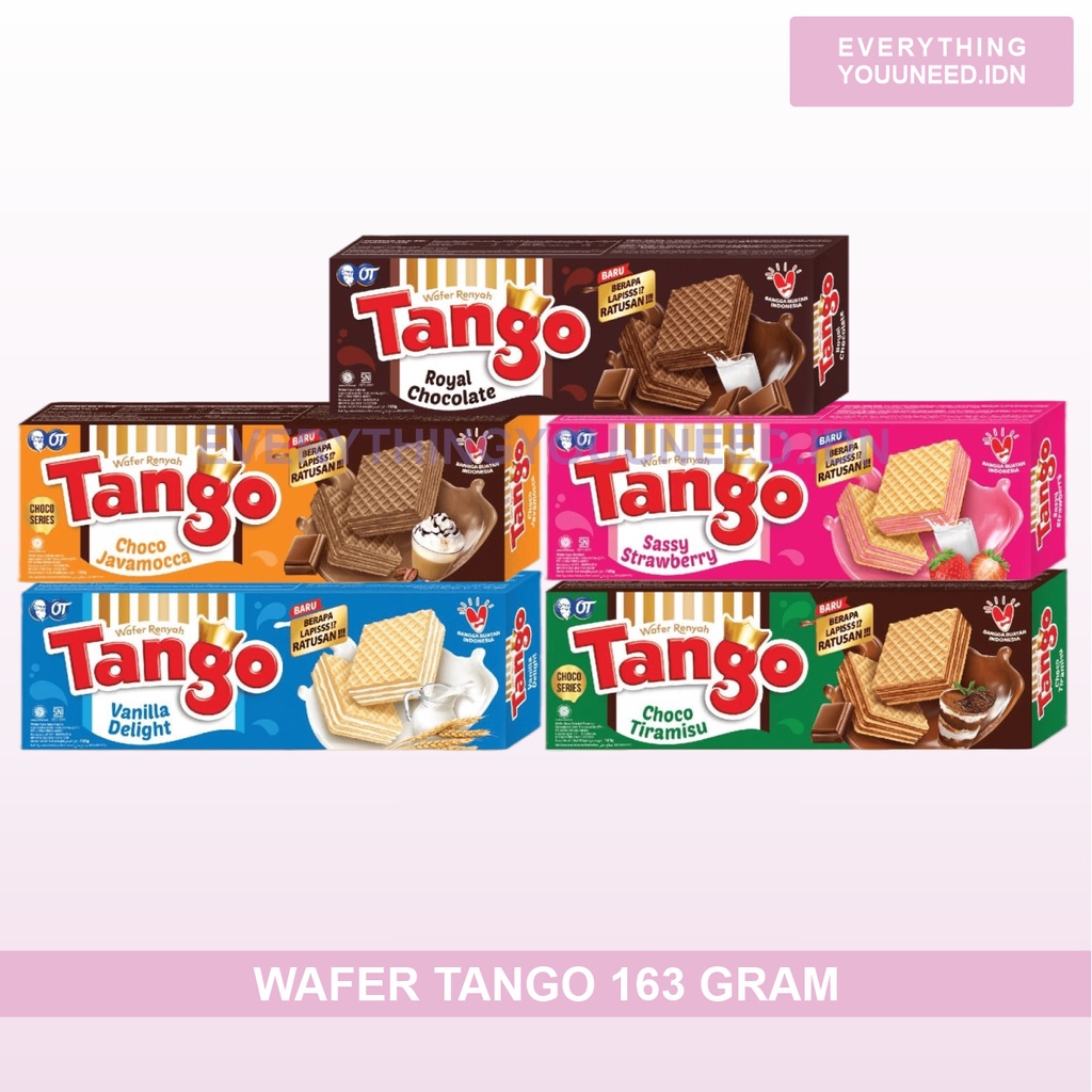 Jual Wafer Tango Chocolate - Vanilla - Strawberry - Choco javamocha ...