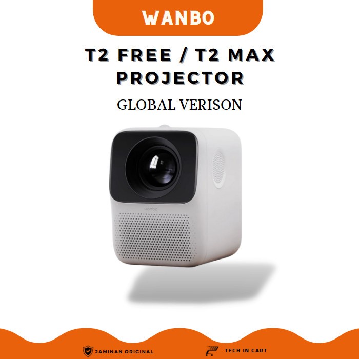Jual Proyektor Wanbo T2 Free / Wanbo T2 Max Mini Smart Proyektor Global ...