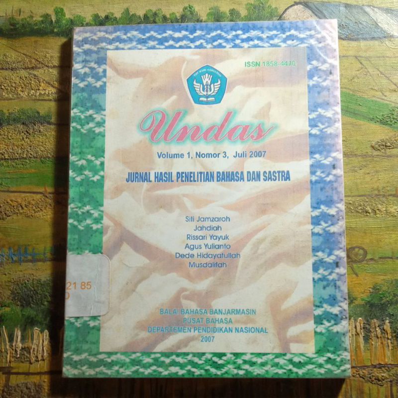 Jual Jurnal hasil penelitian Bahasa & Sastra, Undas vol.1 | Shopee ...