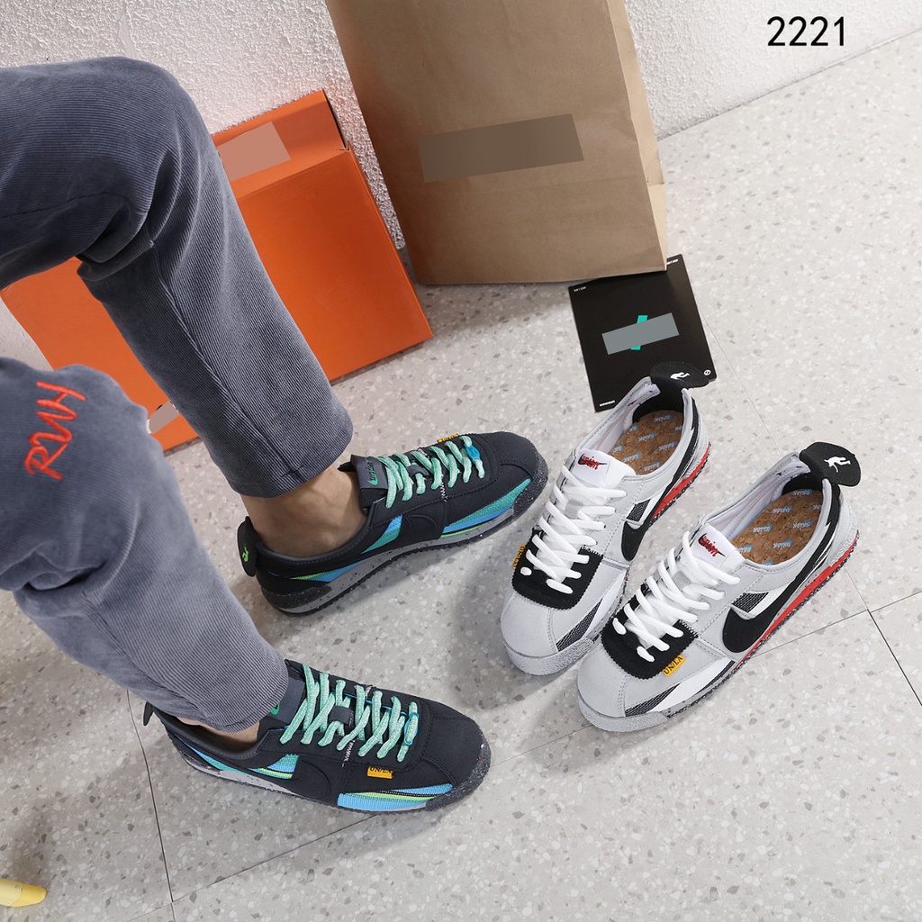 Jual Sepatu Cortex Men #2221 Sneakers Pria Grey Black Sport Tali Semi ...