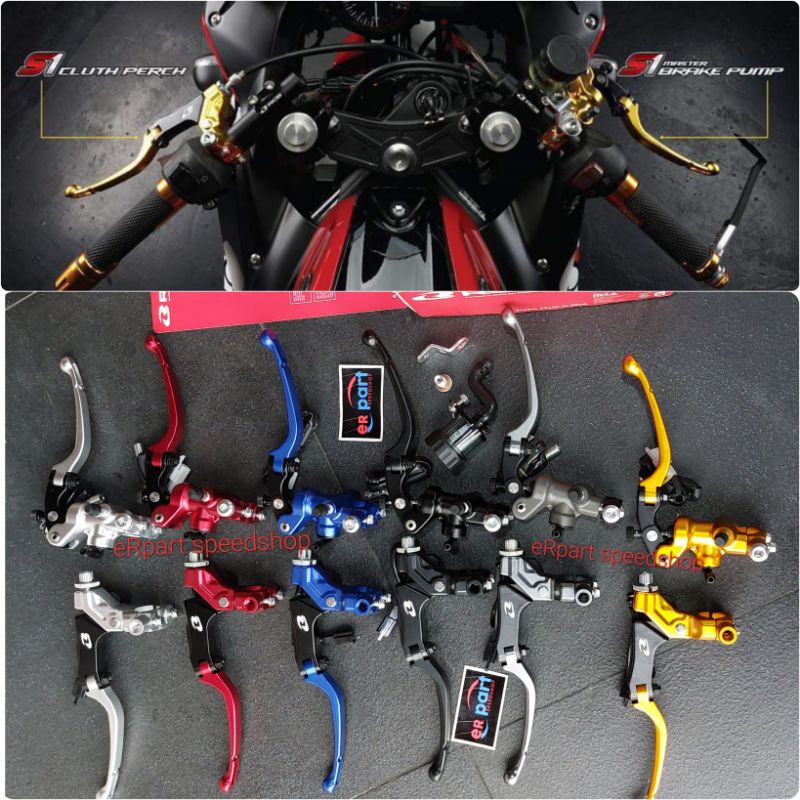 Jual Master rem rcb s1 14mm radial dan Handle kopling handel rem racing boy | Shopee Indonesia