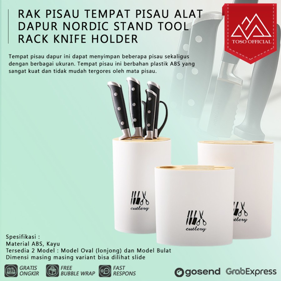 Jual RAK PISAU TEMPAT PISAU ALAT DAPUR NORIDC STAND TOOL RACK KNIFE ...