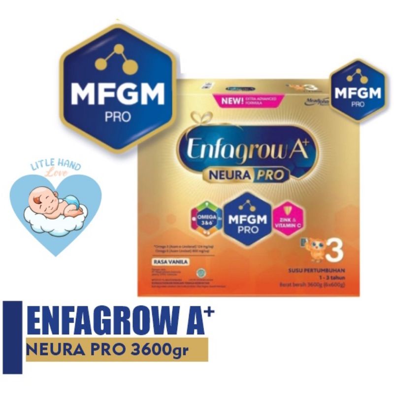 Jual ENFAGROW 3,6KG Enfagrow A+ 3 3600gr neura pro 3600gr | Shopee ...