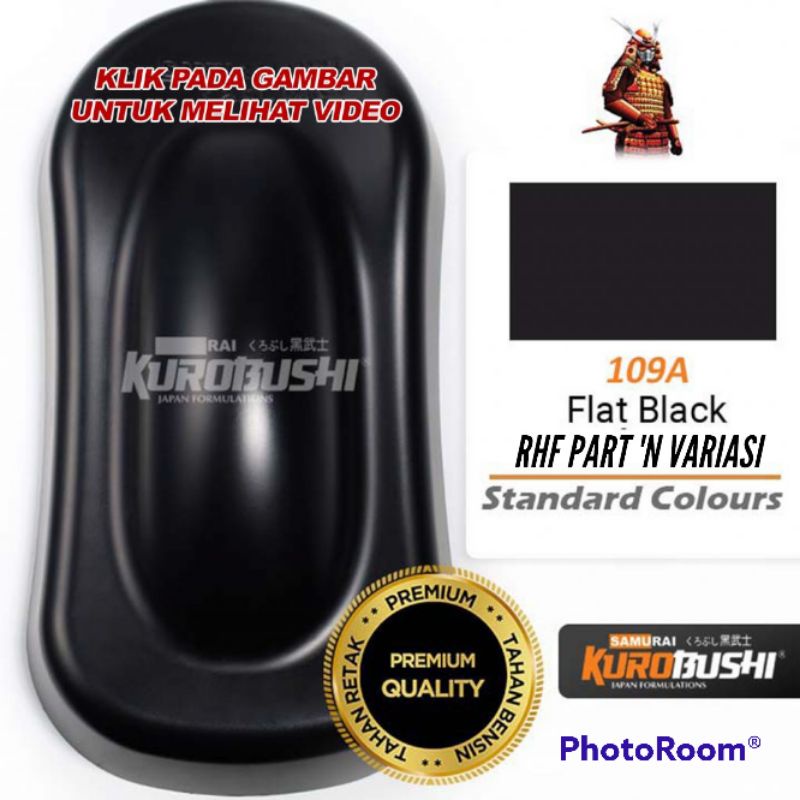 Jual CAT SEMPROT SAMURAI PAINT HITAM DOFF FLAT BLACK 109A / PYLOX HITAM ...
