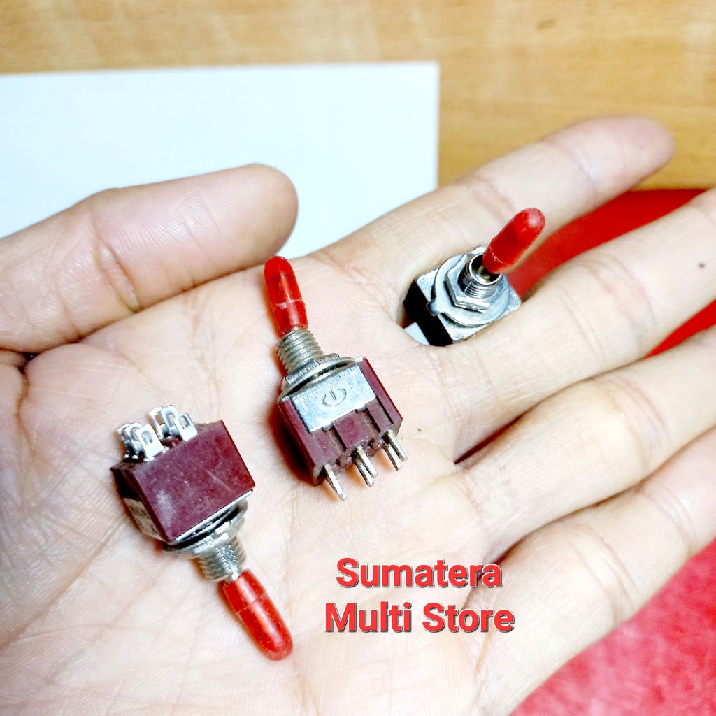 Jual Saklar Mini On Off Togle Cabe Engkol Pesawat Terbang 6 kaki ...