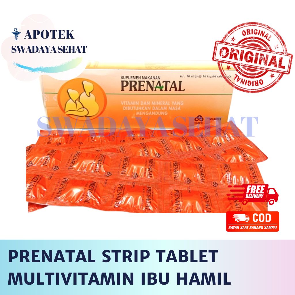 Jual PRENATAL STRIP 10 TABLET - Suplemen Multivitamin Ibu Hamil ...