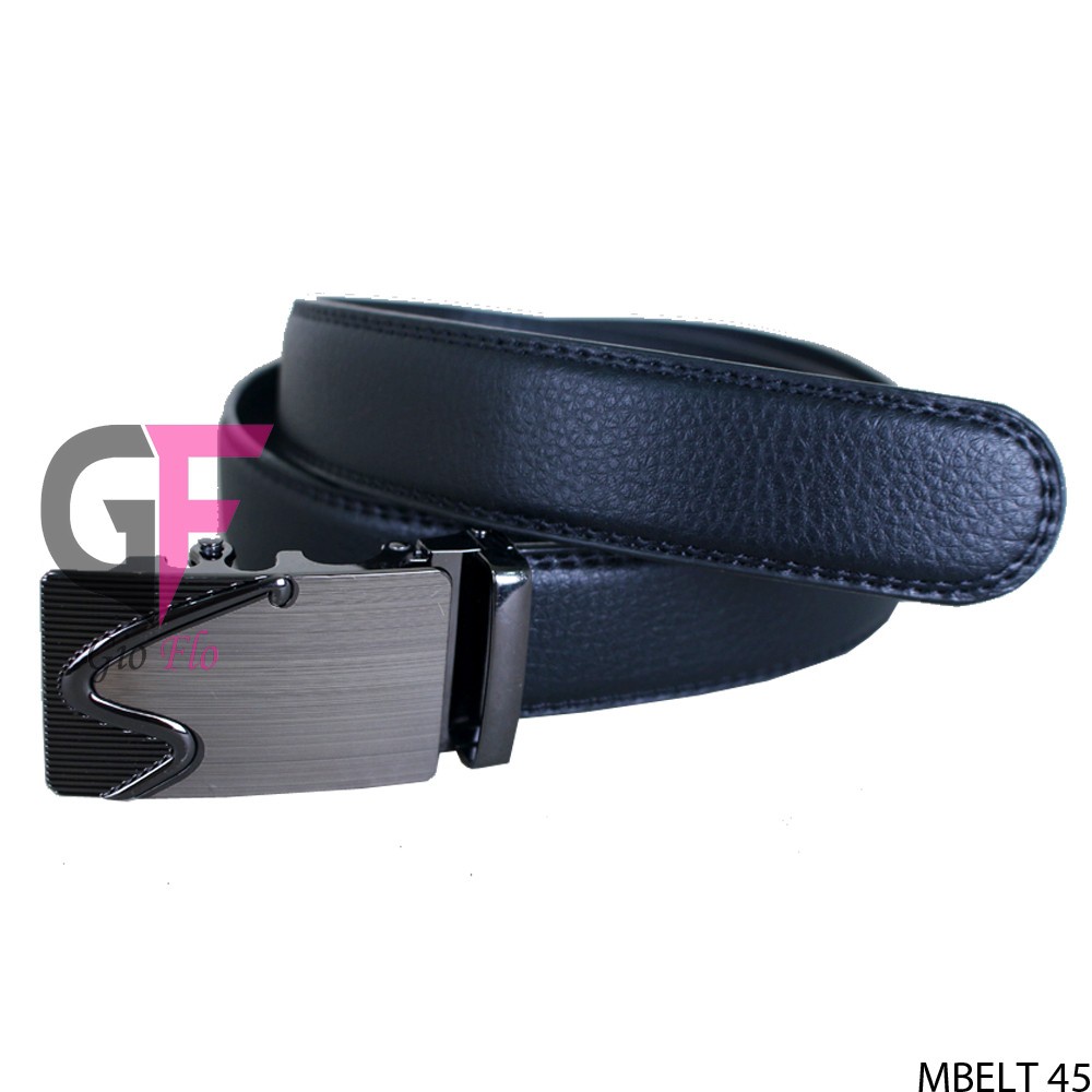 Jual GIOFLO Gesper Pria Keren Formal Casual Black / MBELT 45 | Shopee ...