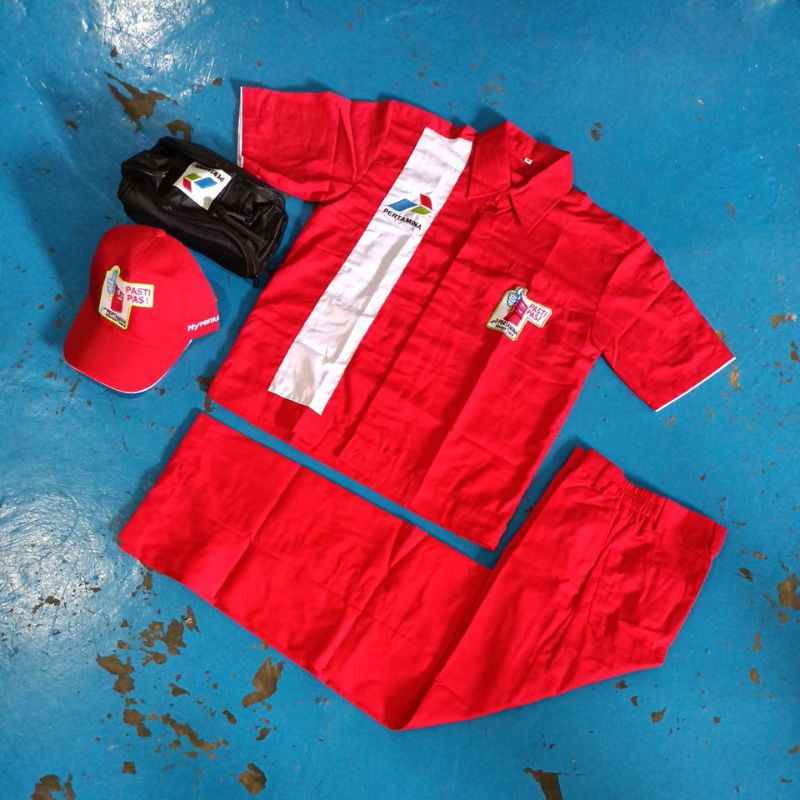 Jual SETT SERAGAM KARYAWAN OPERATOR SPBU PERTAMINA PASTI PAS (SERAGAM ...