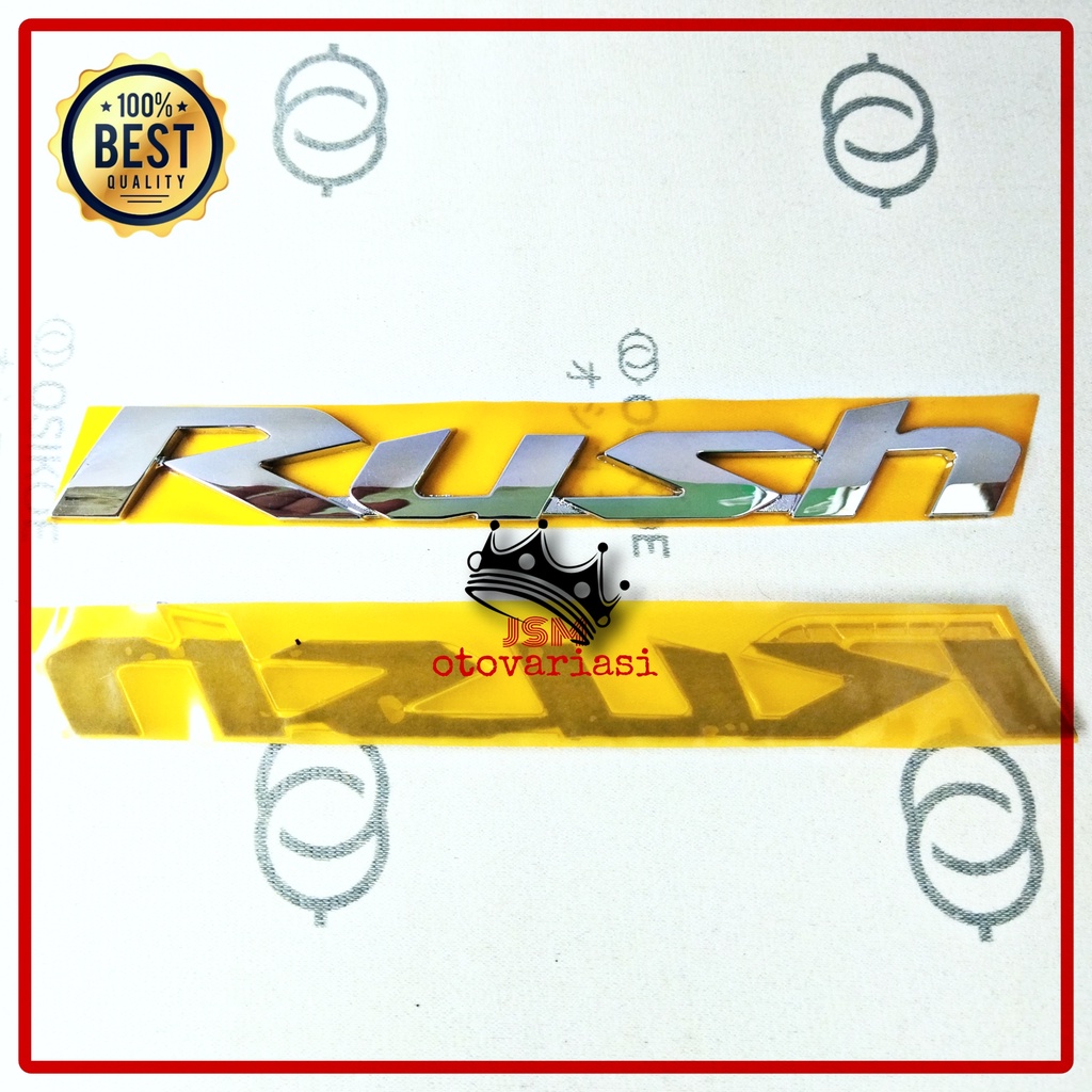 Jual Emblem Rush Original Toyota Rush/ Emblem Bagasi Toyota Rush ...