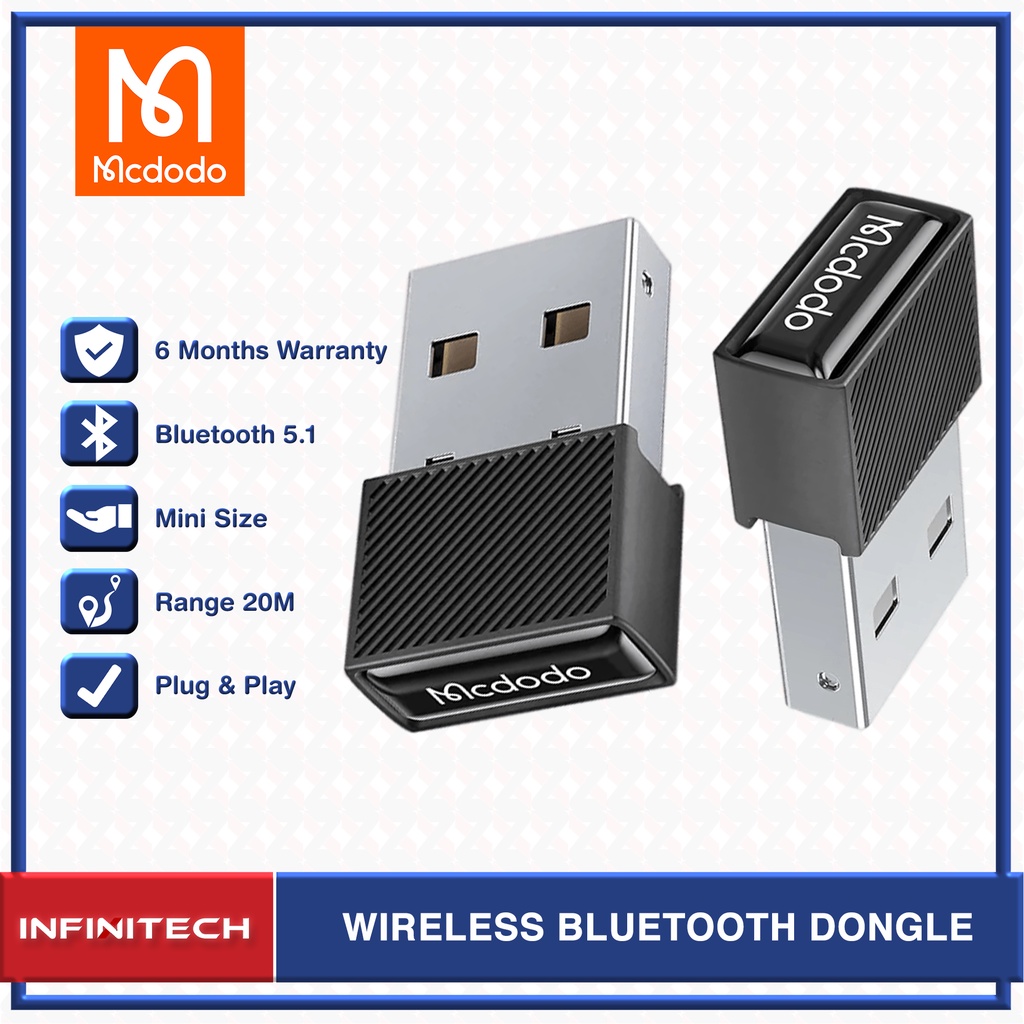 Jual Bluetooth Dongle Mcdodo Wireless USB Receiver Adapter Komputer ...