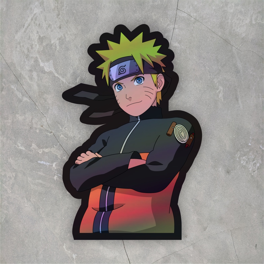 Jual Sticker Hologram Anime Naruto | Sticker Hologram Anime ukuran 7 cm ...
