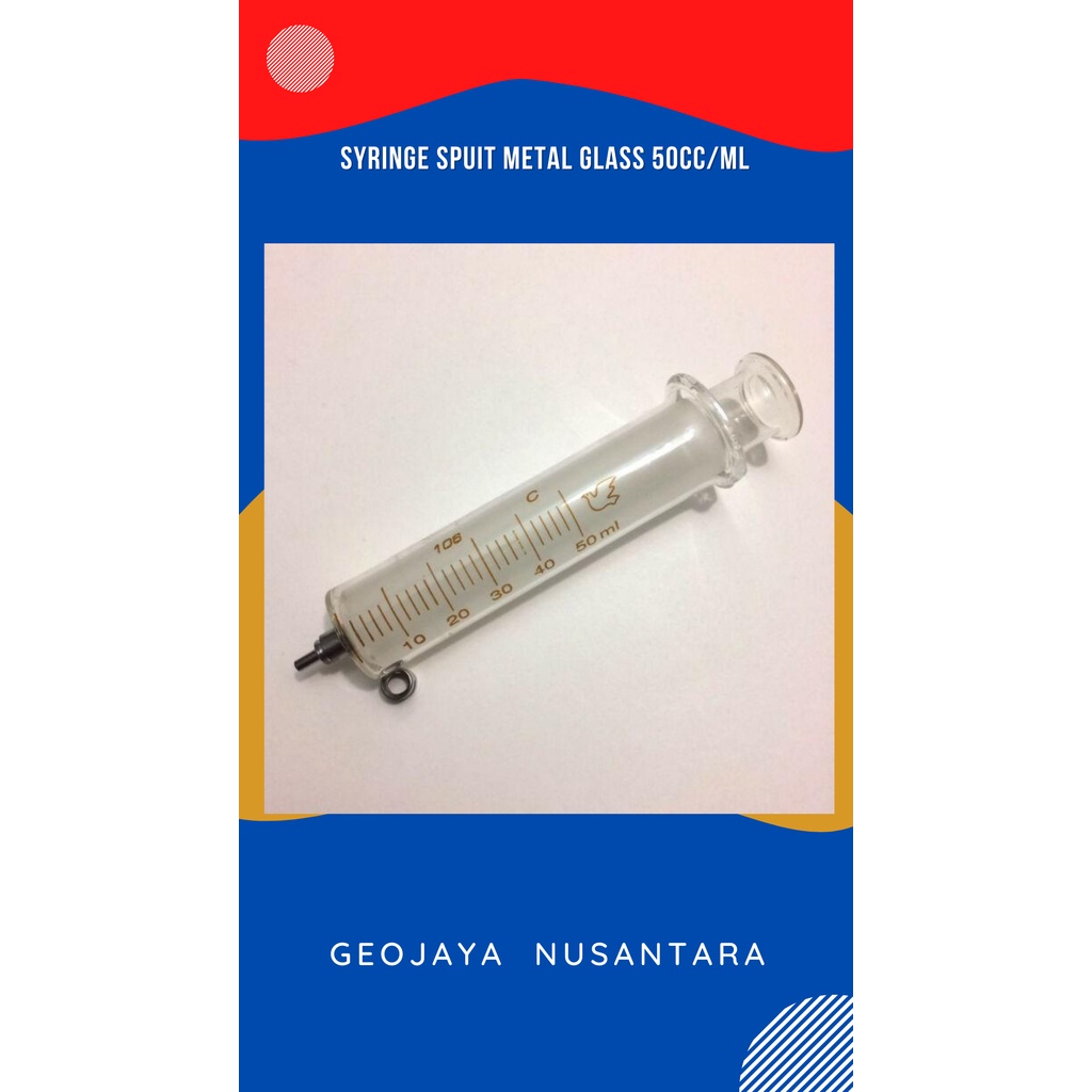 Jual Syringe Spuit Metal Glass 50cc/ml | Shopee Indonesia