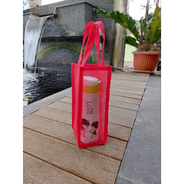 Jual Tas botol kemasan minum ukuran 25x10x10 | Shopee Indonesia