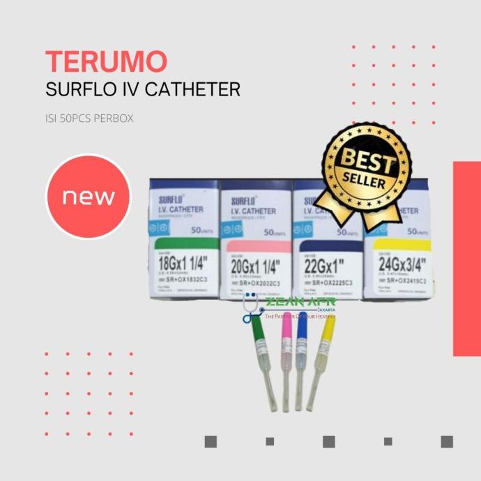 Jual Terumo surflo iv catheter 18, 20, 22, 24 | Shopee Indonesia