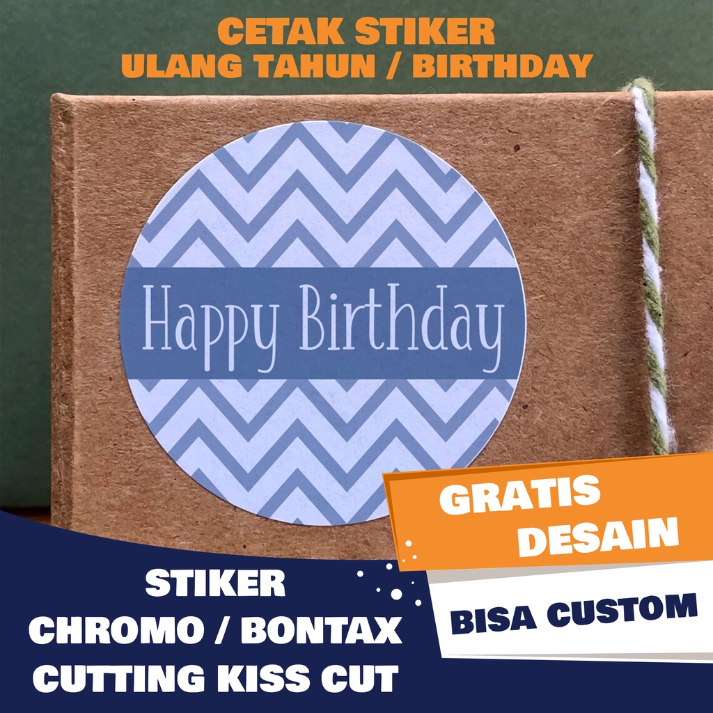 Jual Cetak Stiker Chromo Bontax Label Acara Ulang Tahun Birthday Anak ...