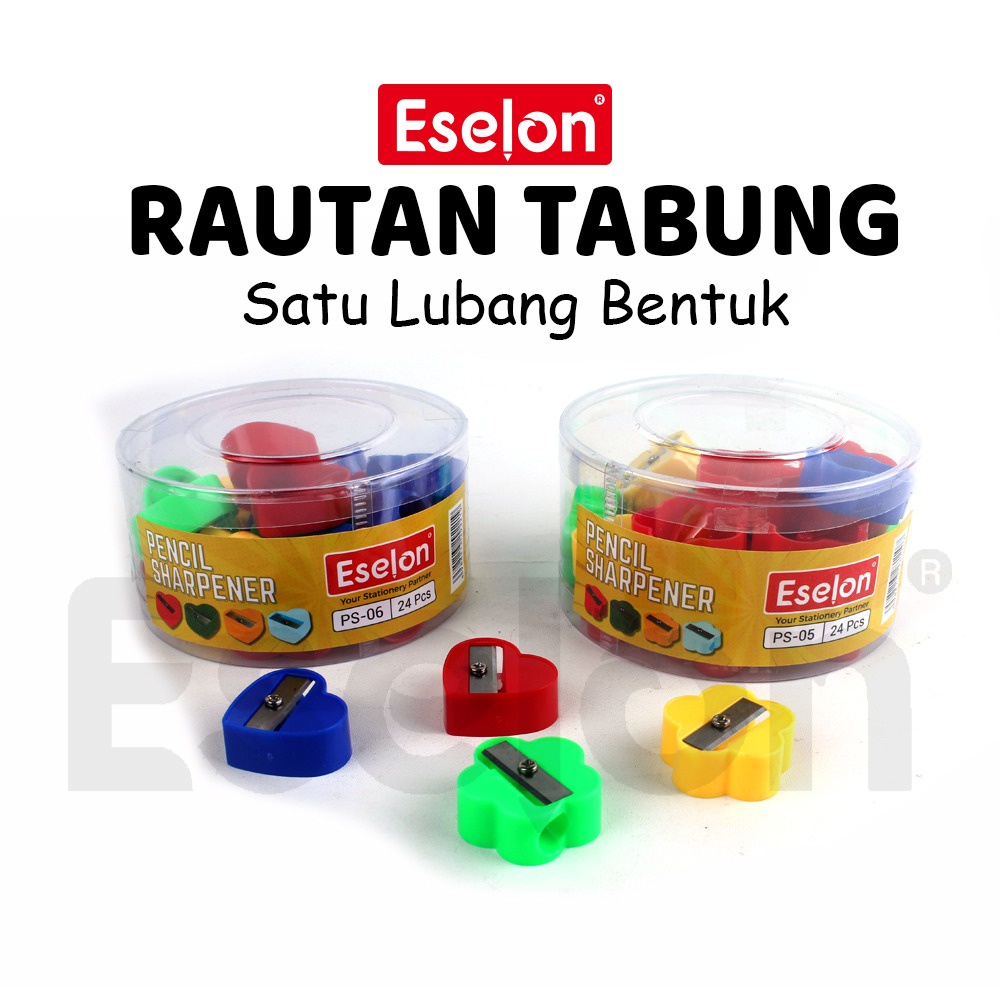 Jual 24pcs Rautan Tabung Bentuk Bunga Hati / 1pack Serutan Pensil ...