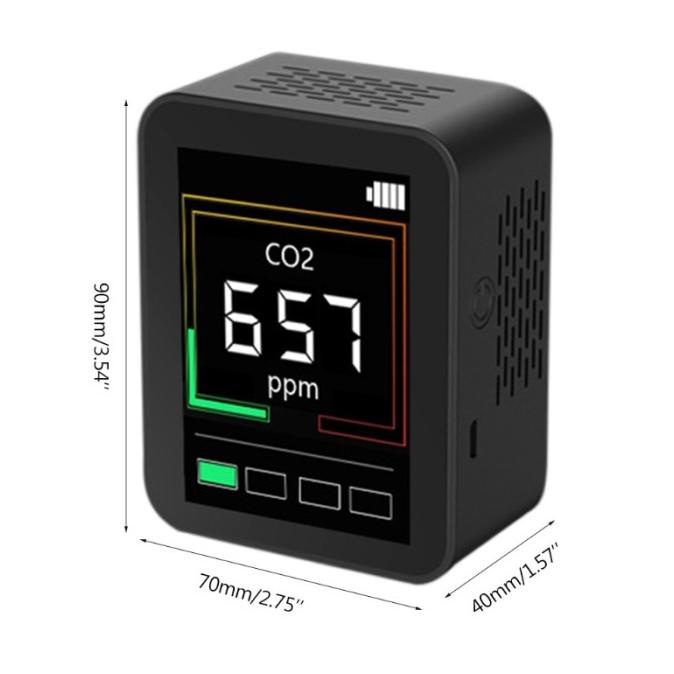 Jual Kiss Co2 Air Quality Monitor Gas Tester Carbon Dioxide Meter ...