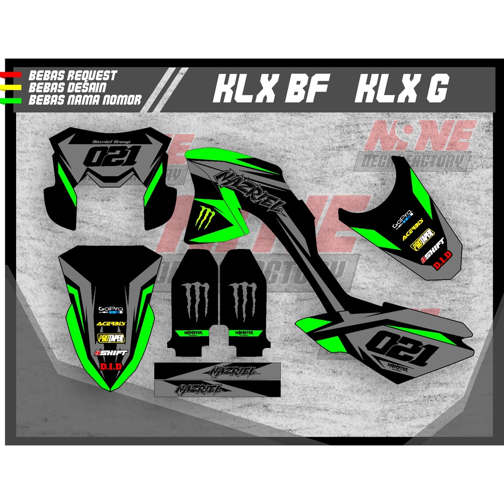 Jual Decal KLX BF 150 KLX G KLX BF EXTREME KLX 150BF Full Body Desain ...