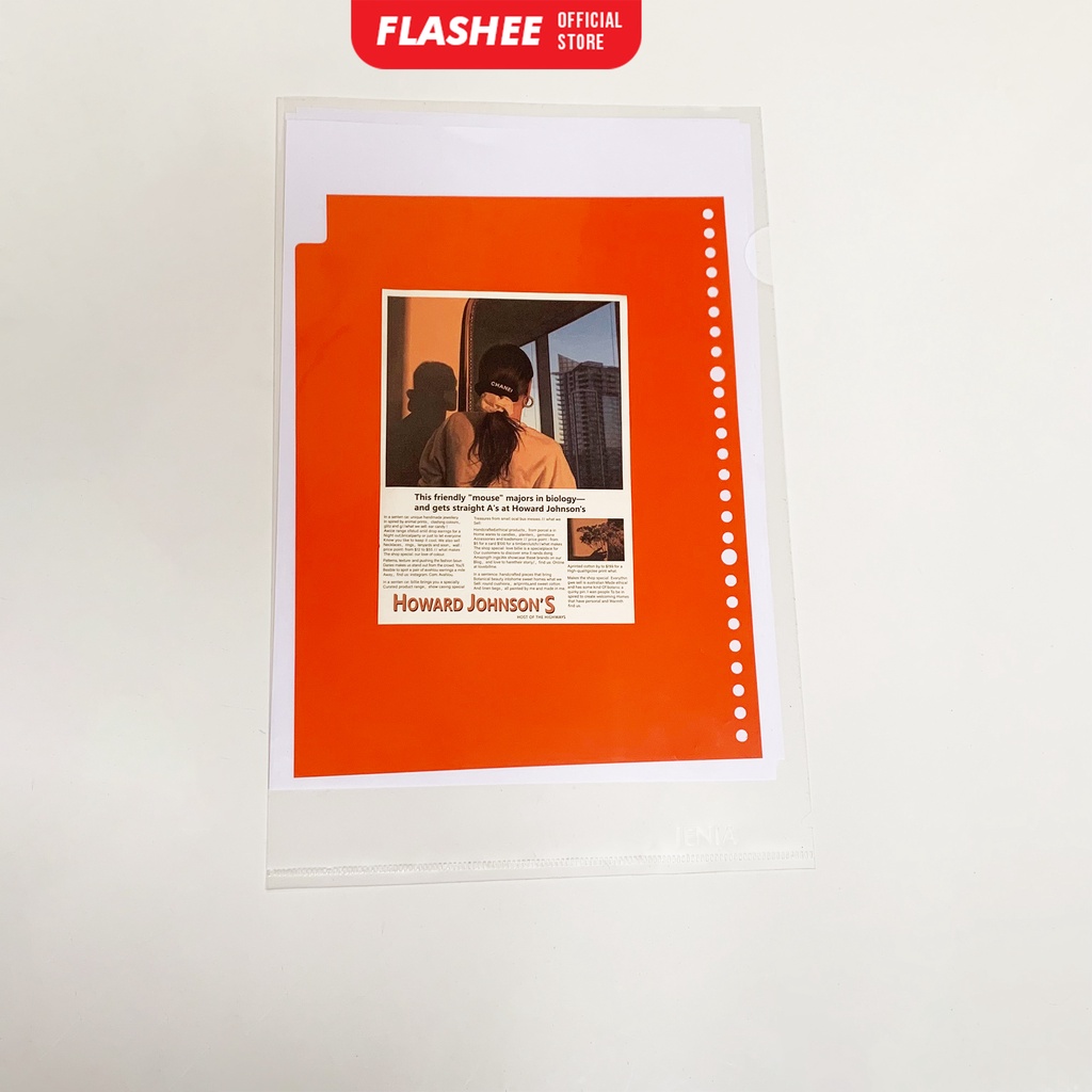 Jual Flashee Map Polos Bening Transparan Jenia Folio F4 Organizer ...
