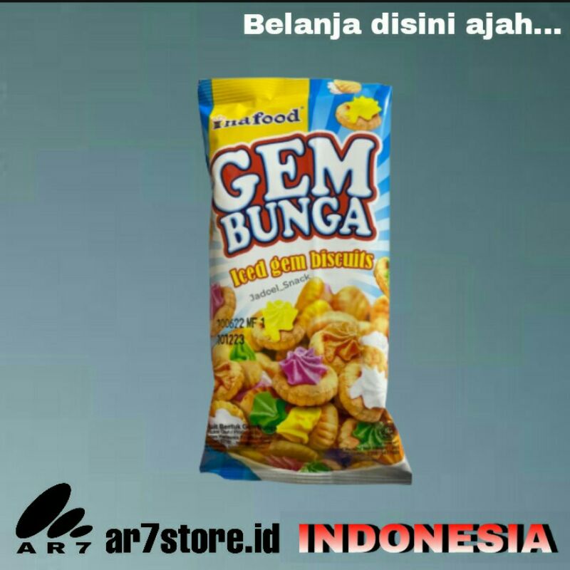 Jual BUNGA GEM biskuit renceng isi 10 bungkus | Shopee Indonesia